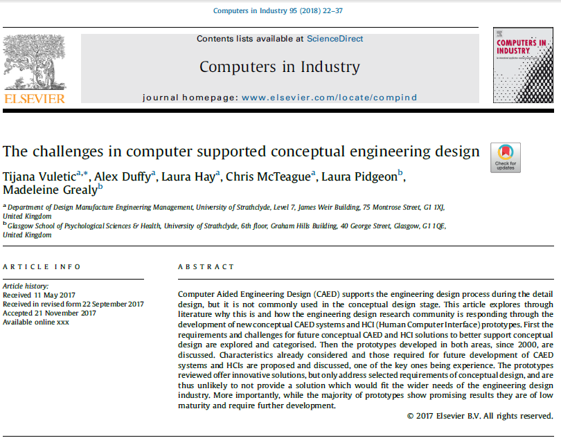 The challenges in computer supported conceptual engineering design
